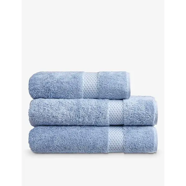 YVES DELORME Etoile Super-king Cotton-blend 92cm X 160cm - Azur