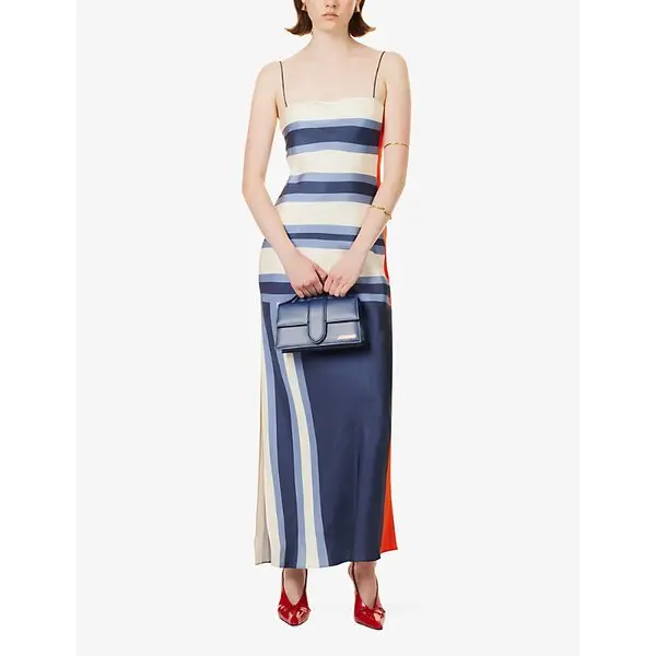 sir dazed printed silk wrap dress Sir The Label Dazed Wrap Halter Dress in Studio Print  The Closet  Collective Hire