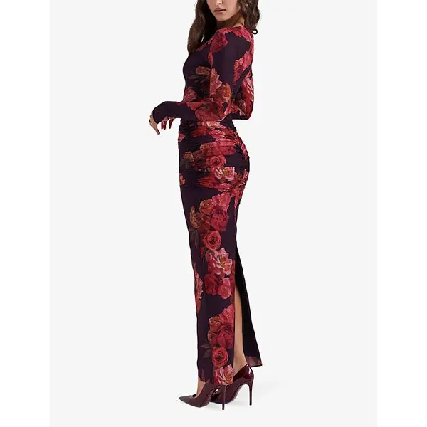 pink midi dress cocktail The Sweetest Rose Pink Embroidered Floral Midi Dress