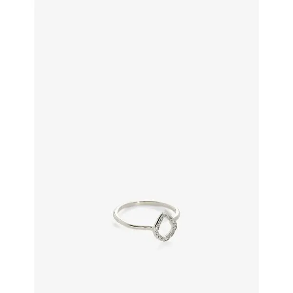 Monica Vinader Riva Mini Kite Stacking Ring - Sterling Silver