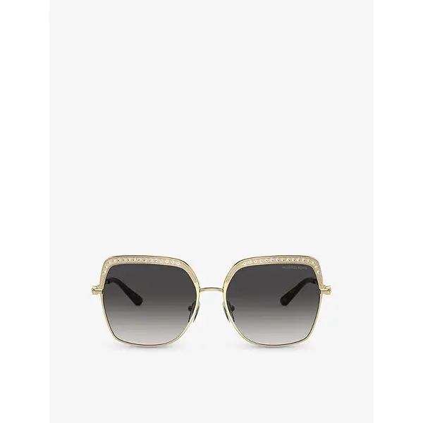 Michael Kors Greenpoint Square-frame Sunglasses - Gold