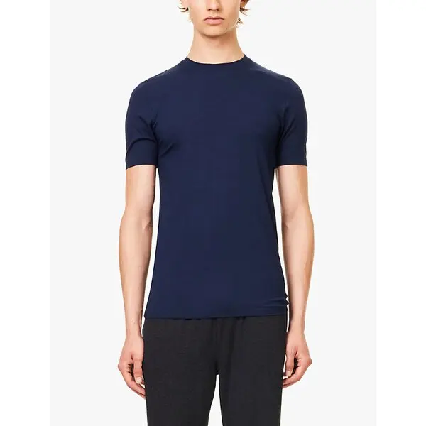 Zimmerli Pureness Round-neck Stretch-woven T-shirt