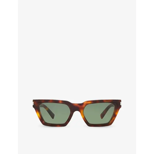 Saint Laurent Sl633 Calista Cat-eye Sunglasses - Brown