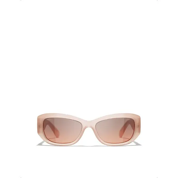Chanel Rectangle Sunglasses - Pink