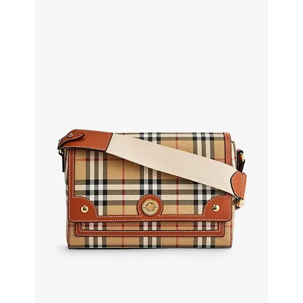 Burberry Check-print Cross-body Bag - Briar Brown