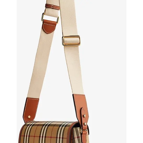 Burberry Check-print Cross-body Bag - Briar Brown