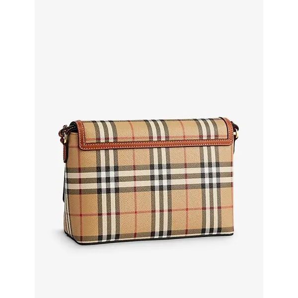 Burberry Check-print Cross-body Bag - Briar Brown