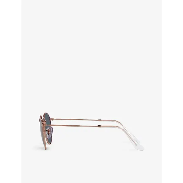 Ray-ban Round-frame Metal Sunglasses - Gold