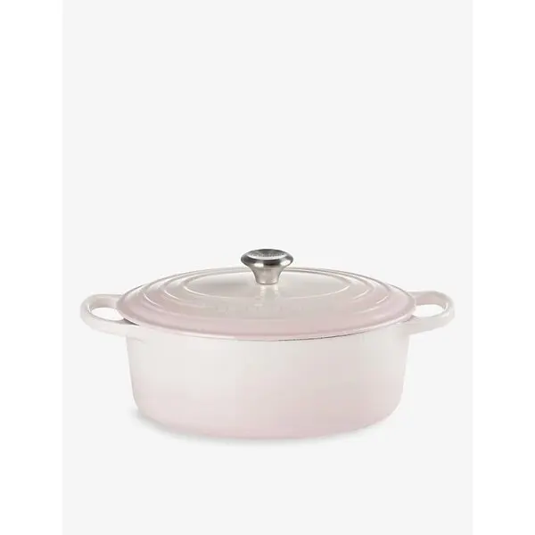 LE CREUSET Signature Oval Cast-iron Casserole Dish - Shell Pink
