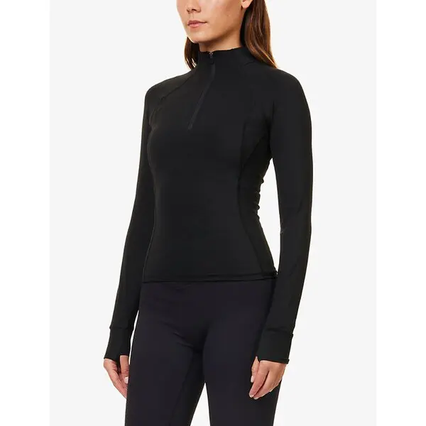 ADANOLA Long-sleeve Quarter-zip Training Top