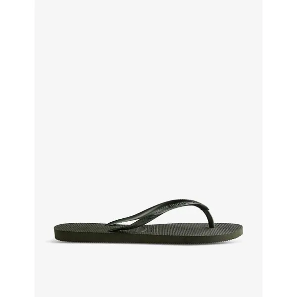 Havaianas Top Embossed Logo Rubber Flip-flops - Green Olive