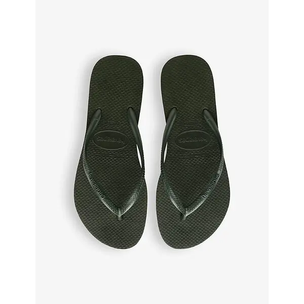 Havaianas Top Embossed Logo Rubber Flip-flops - Green Olive