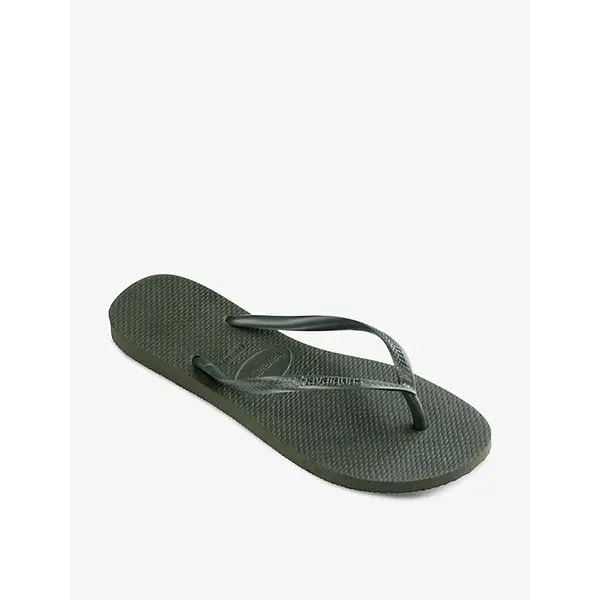 Havaianas Top Embossed Logo Rubber Flip-flops - Green Olive