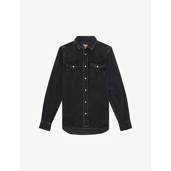 DIESEL Vega Patch-pocket Regular-fit Denim Overshirt