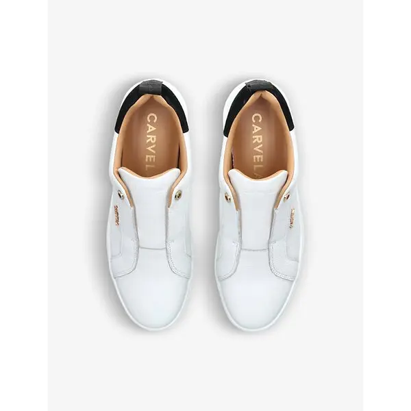 Carvela Connected Leather Flatform Sneakers