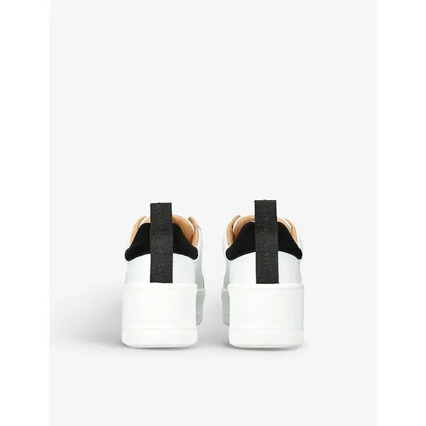 Carvela Connected Leather Flatform Sneakers