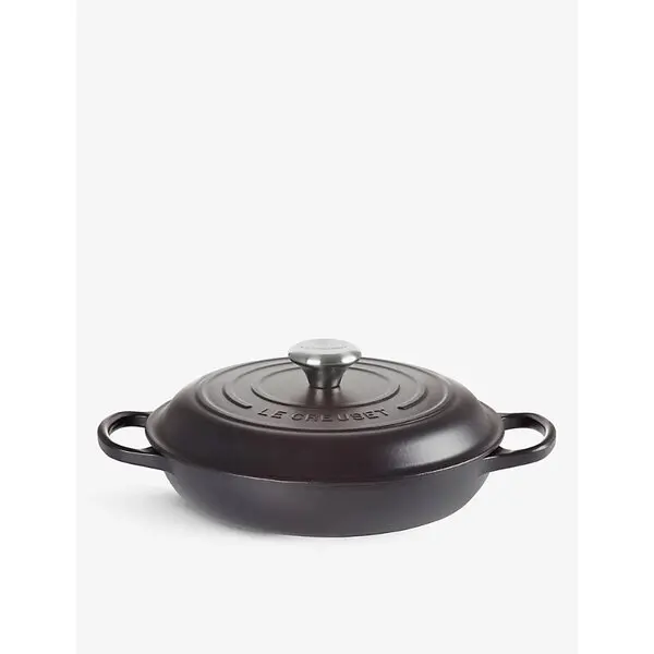 LE CREUSET Signature Shallow Cast-iron Casserole Dish - Satin Black