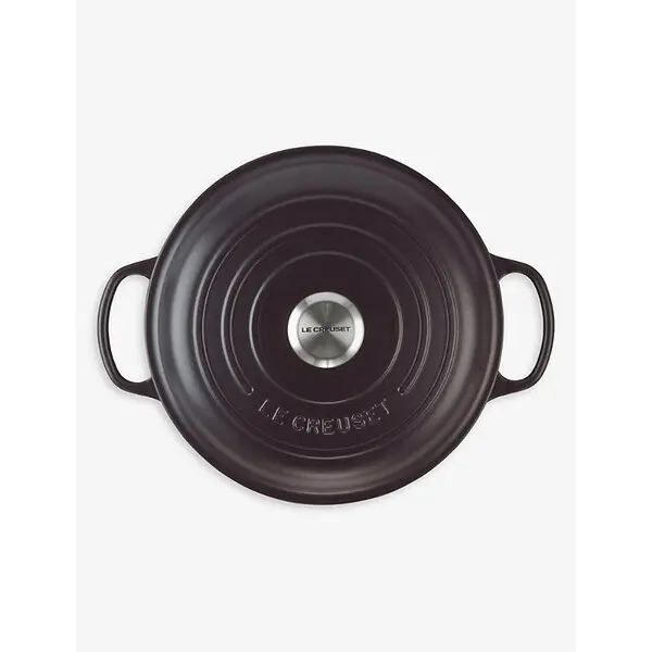 LE CREUSET Signature Shallow Cast-iron Casserole Dish - Satin Black
