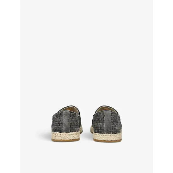 Brunello Cucinelli Woven Suede Espadrilles In Grey/Dark - 31  display picture 2