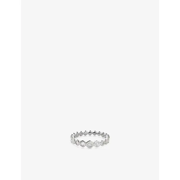 Monica Vinader Lab-grown Diamond Eternity Ring - Sterling Silver