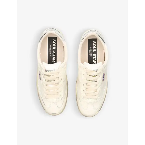 GOLDEN GOOSE Soulstar 80185 Distressed Leather Low-top Trainers - White/oth