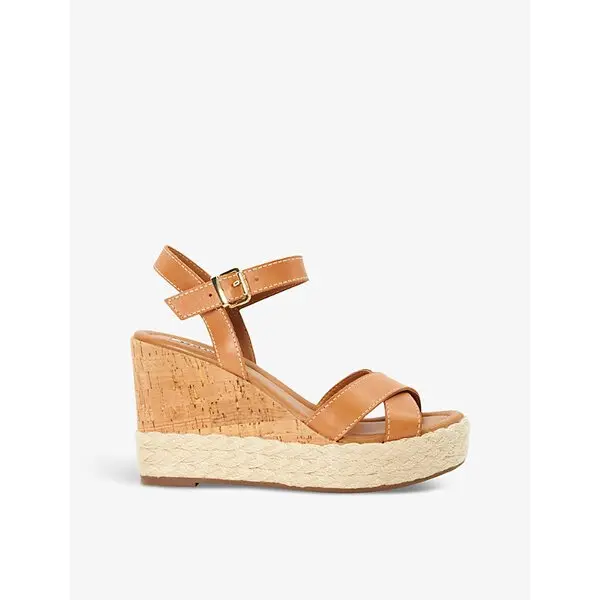DUNE Crossover-strap Wedge Sandals