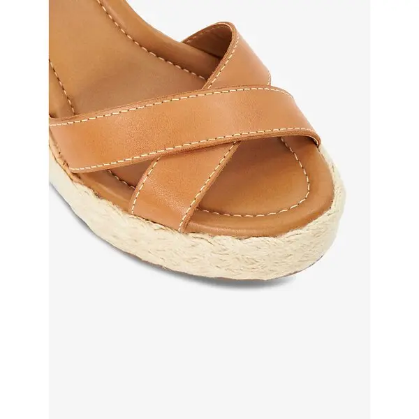 DUNE Crossover-strap Wedge Sandals