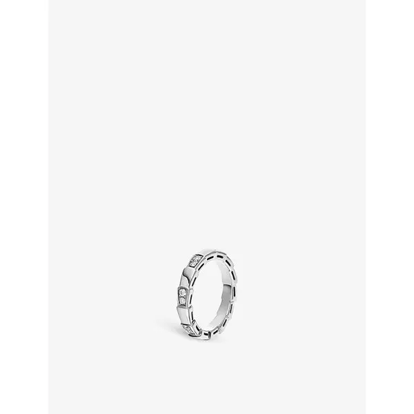 BVLGARI Serpenti Viper Diamond Ring - White Gold