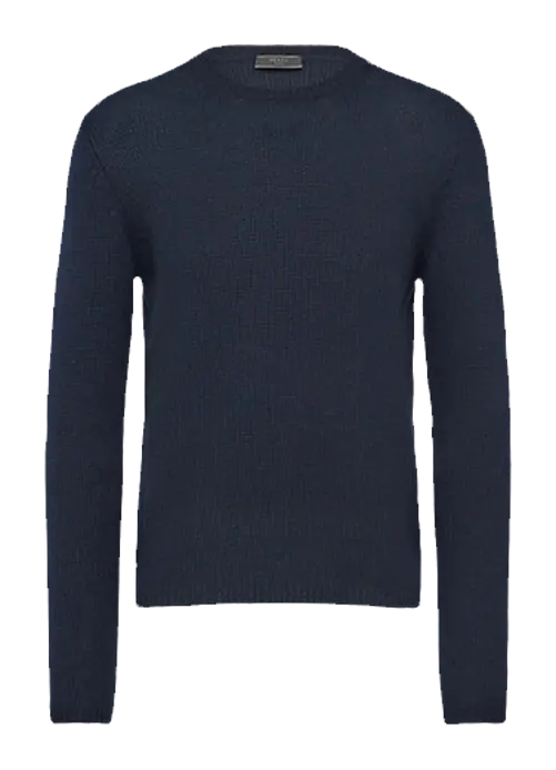 Prada Regular-fit Cashmere Jumper - Blue
