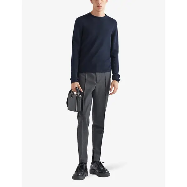 Prada Regular-fit Cashmere Jumper - Blue