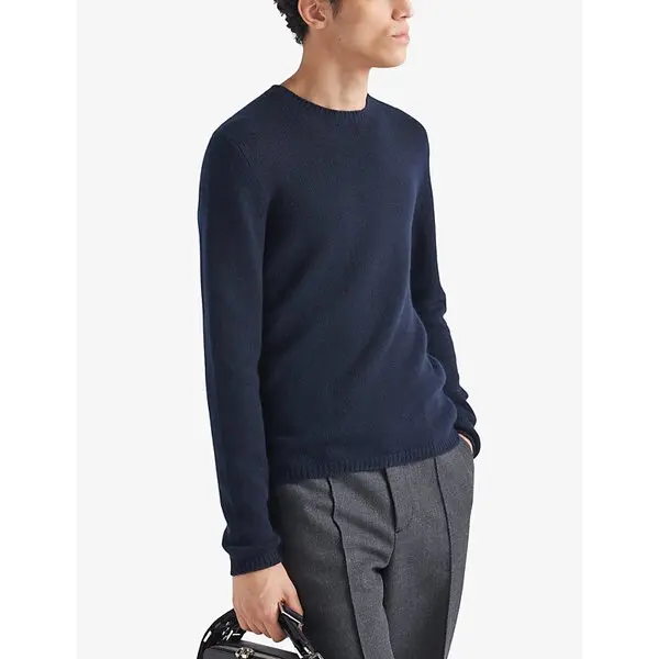Prada Regular-fit Cashmere Jumper - Blue