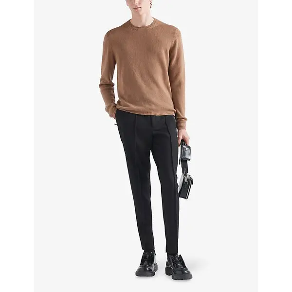 Prada Regular-fit Crewneck Cashmere Jumper