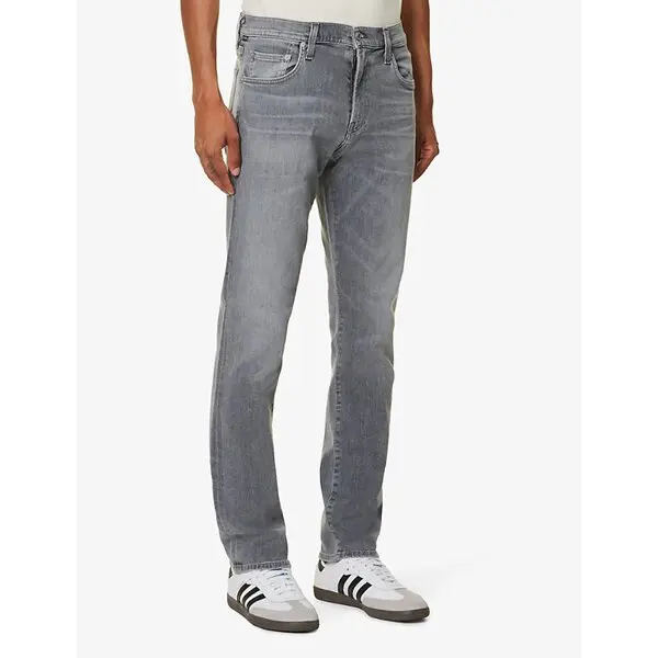 Citizens Of Humanity London Slim-fit Stretch-denim Jeans - Sycamore Mdlt Grey