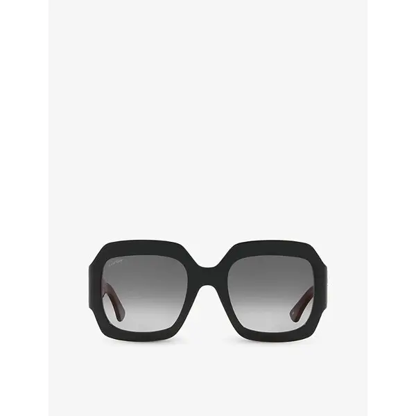 CARTIER Butterfly-frame Sunglasses - Black