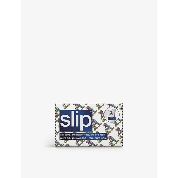 Slip Queen Letter-embroidered Silk Pillowcase 51cm 76cm - A