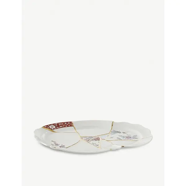 SELETTI Kintsugi Porcelain Tray - One-color