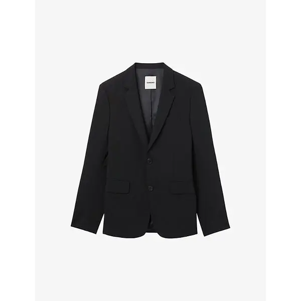 Sandro Single-breasted Virgin-wool Jacket