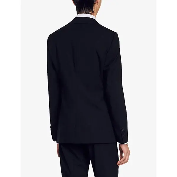 Sandro Single-breasted Virgin-wool Jacket