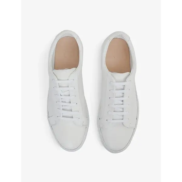 REISS Luca Leather Low-top Trainers