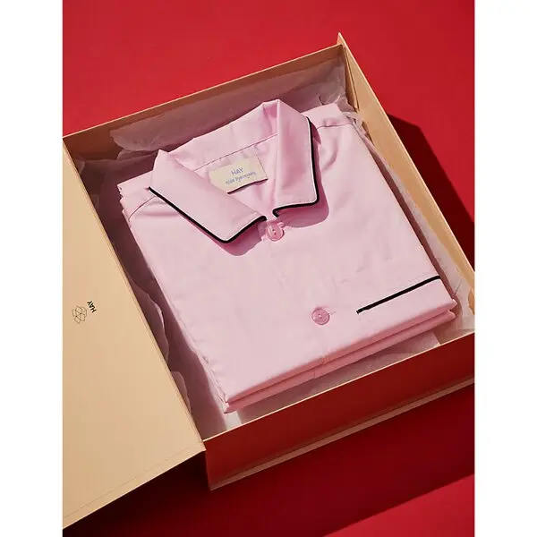HAY Outline Shawl-lapel Cotton Robe