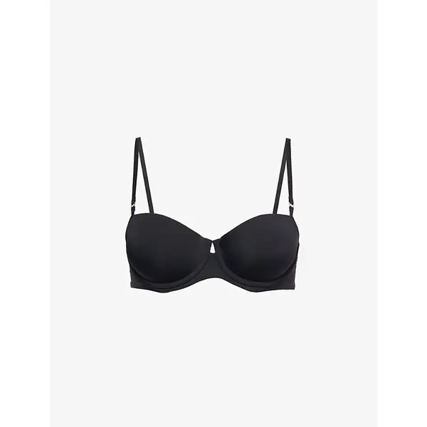 Calvin Klein Sculpt Lift Woven Balconette Bra - Black