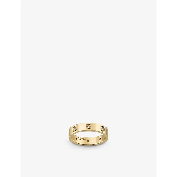 Cartier Love 18ct Yellow-gold And Diamond Wedding Band - Yellow Gold