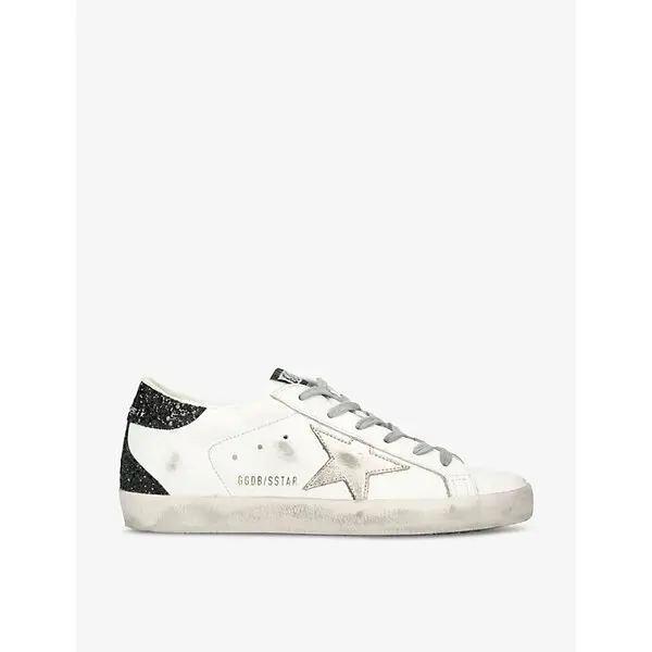 GOLDEN GOOSE Super-star Leather Low-top Sneakers - White/blk