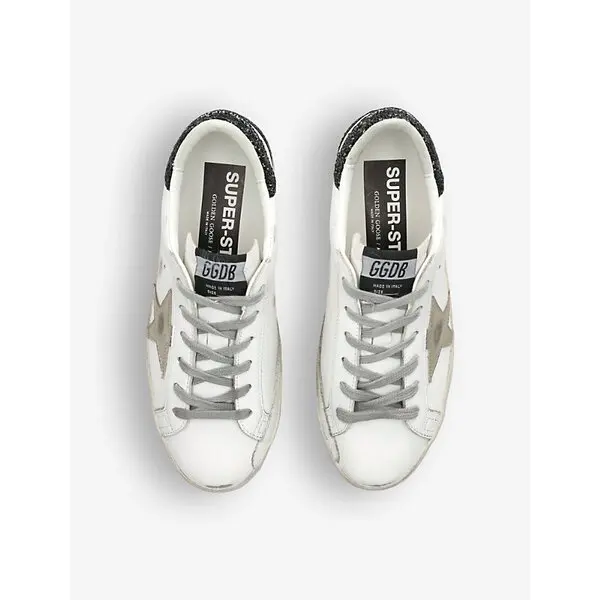 GOLDEN GOOSE Super-star Leather Low-top Sneakers - White/blk