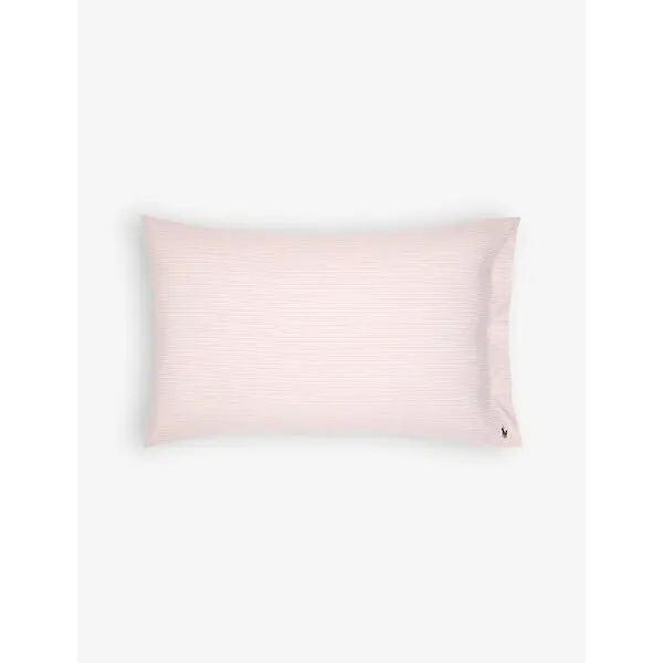 Ralph Lauren Striped Cotton Oxford Pillowcase - Rosette