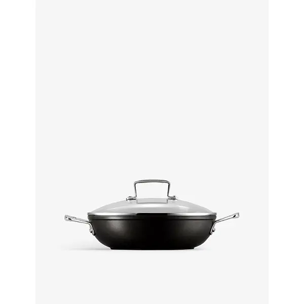 LE CREUSET Toughened Non-stick Shalllow Aluminium Casserole Dish With Glass Lid - One-color