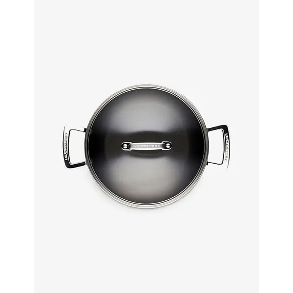 LE CREUSET Toughened Non-stick Shalllow Aluminium Casserole Dish With Glass Lid - One-color