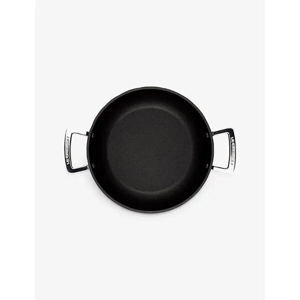 LE CREUSET Toughened Non-stick Shalllow Aluminium Casserole Dish With Glass Lid - One-color