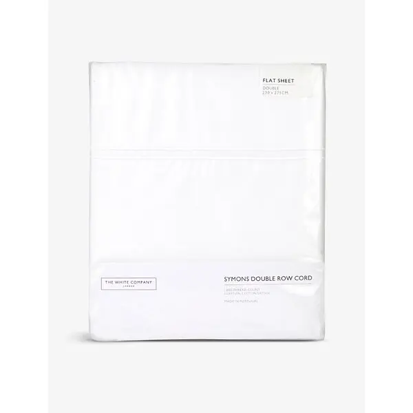 THE WHITE COMPANY Symons Egyptian-cotton Flat Sheet - White