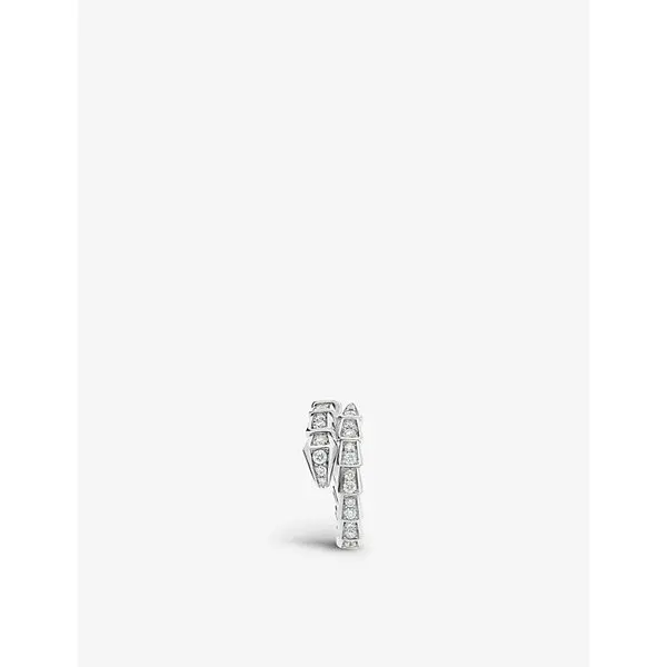 BVLGARI Serpenti 18ct White-gold And Diamond Ring